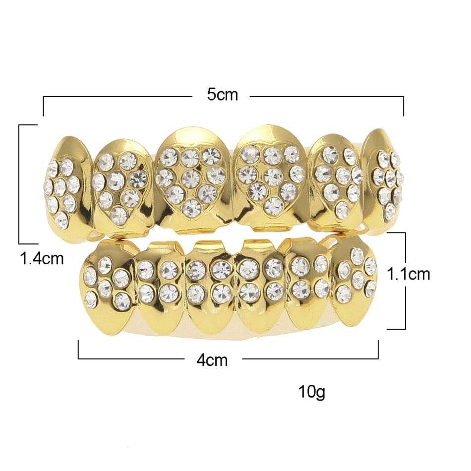 6 Top 6 Bottom Diamond Grillz – Rhino Grillz