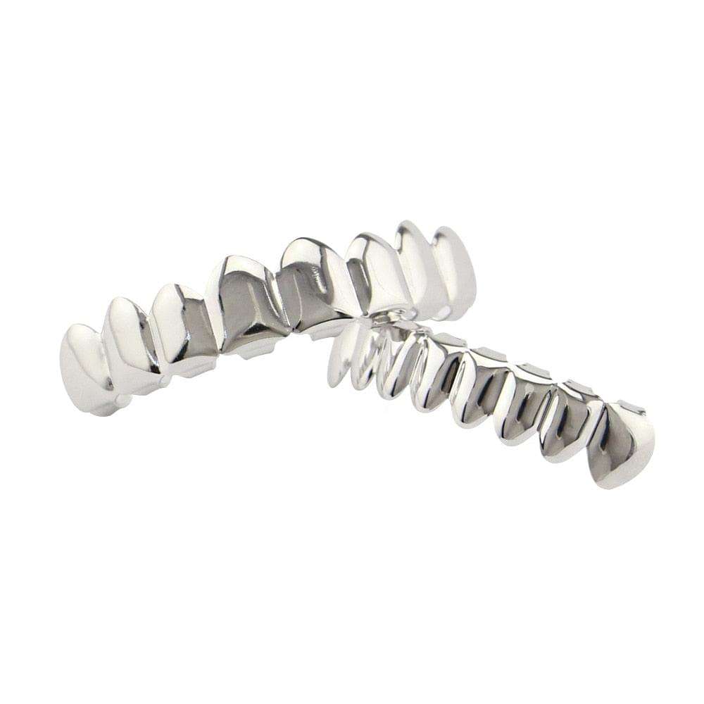 8 Teeth Bottom Grillz Silver – Rhino Grillz