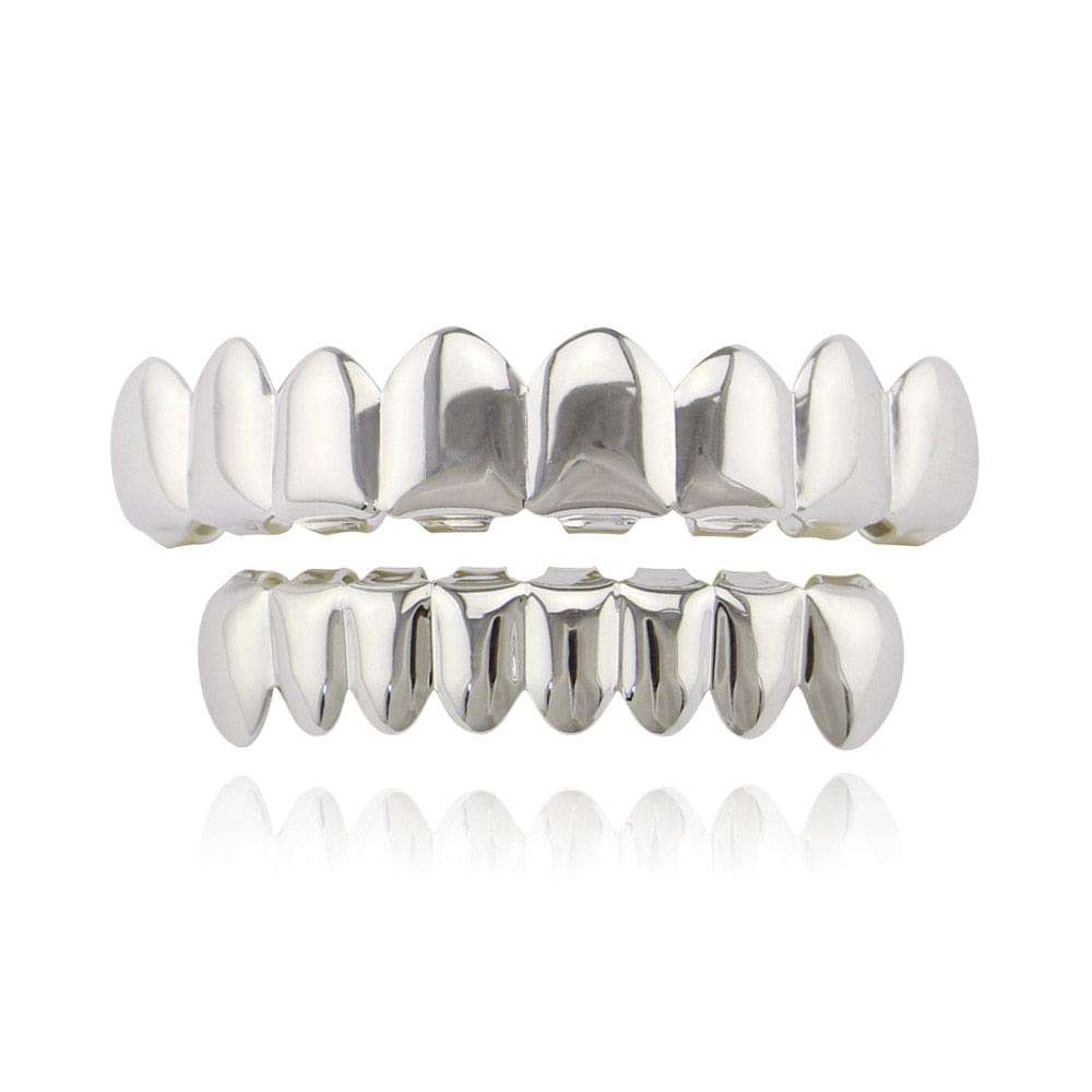 8 Teeth Top Grillz Silver – Rhino Grillz
