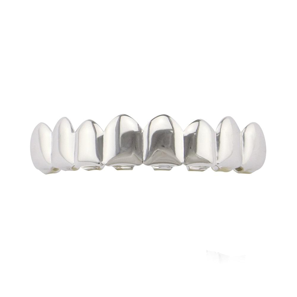 8 Teeth Top Grillz Silver – Rhino Grillz