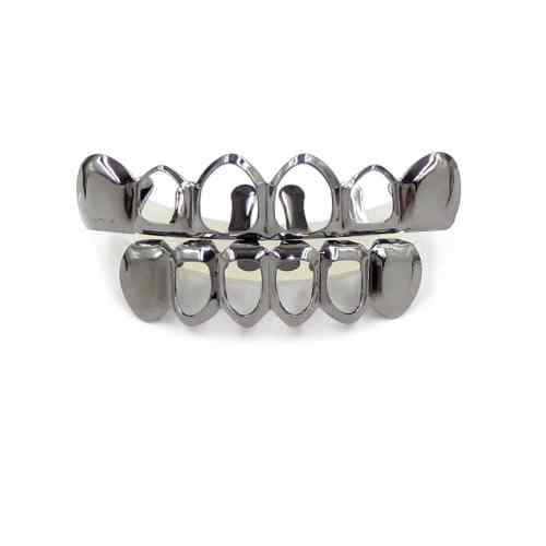 Black Open Face Grillz – Rhino Grillz
