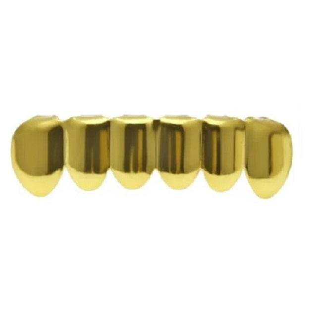 6 Piece Bottom Gold Grillz – Rhino Grillz