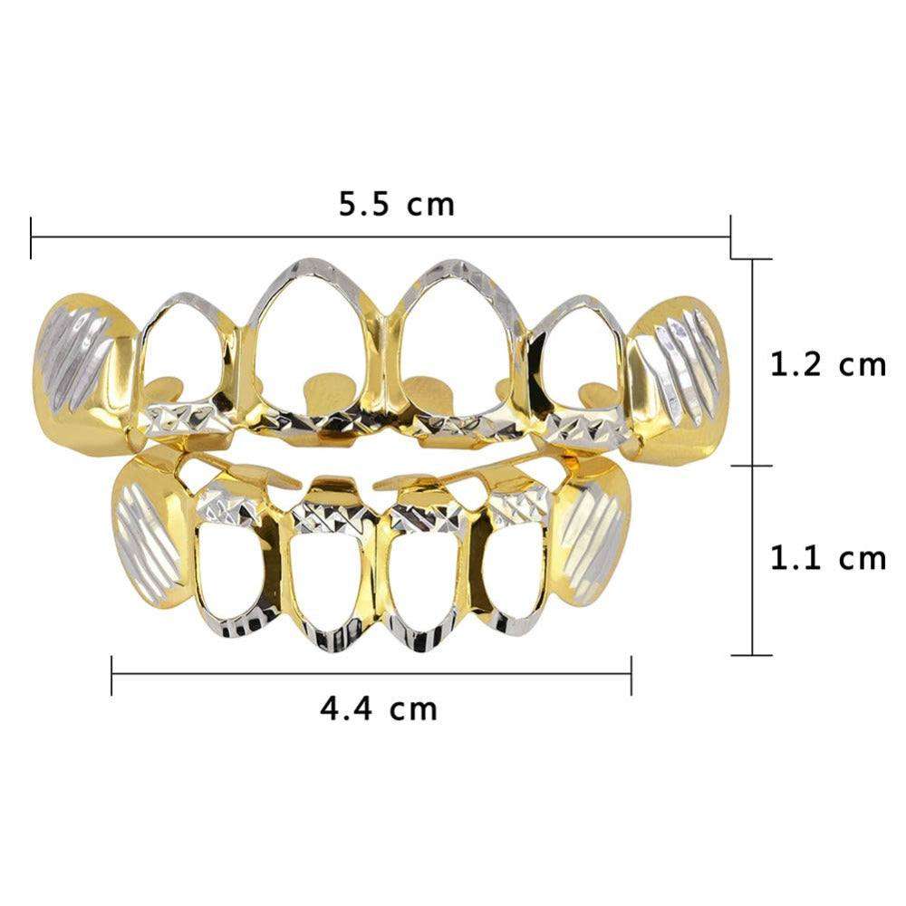 Open Face Diamond Cut Grillz [Bottom] – Rhino Grillz