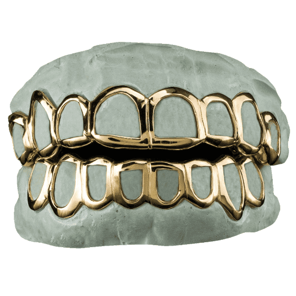 [CUSTOM] SOLID GOLD OPEN FACE GRILLZ-3 – Rhino Grillz