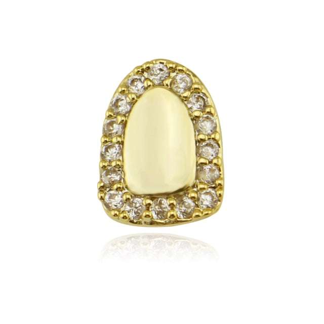 Cz Diamond Grillz Gold [Single Tooth] – Rhino Grillz