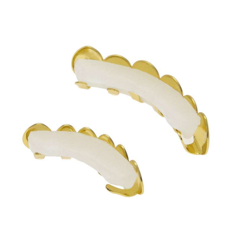 Grid Stamped Gold Plated Grillz – Rhino Grillz