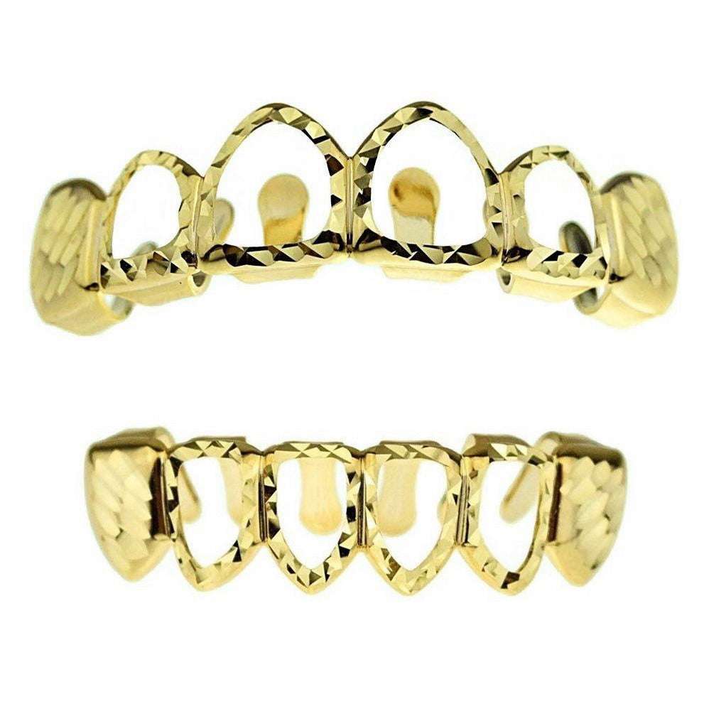 Open Face Diamond Cut Grillz – Rhino Grillz