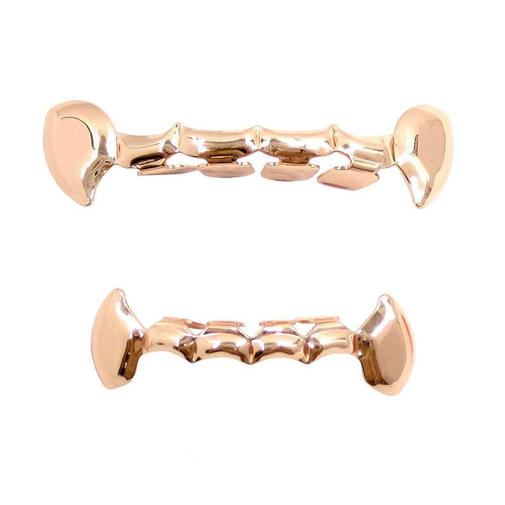 Rose Gold Half Grillz Fang Set – Rhino Grillz