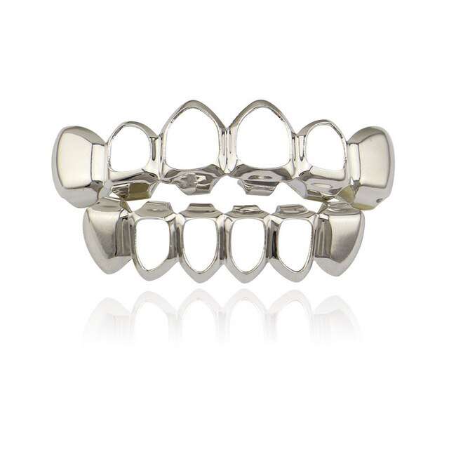 Silver Open Face Grillz Set – Rhino Grillz