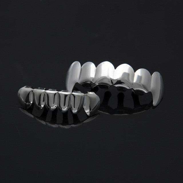 Vampire Silver Fang Grillz [Full Set] – Rhino Grillz