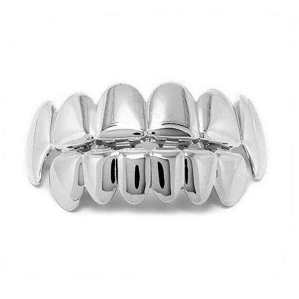 Vampire Silver Fang Grillz [Full Set] – Rhino Grillz