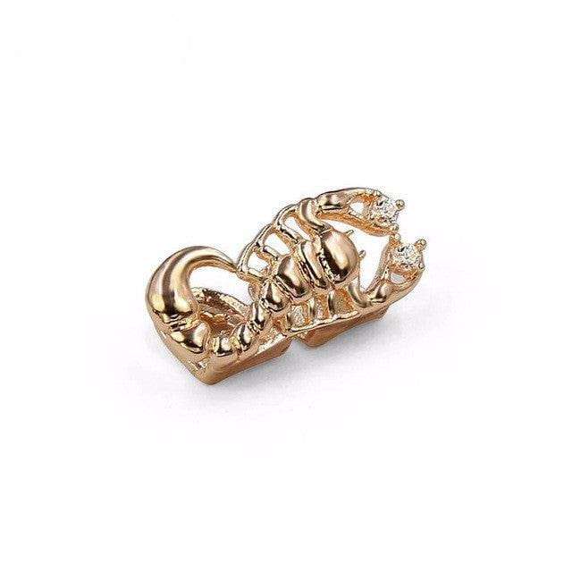 [Single Tooth] Rose Gold Scorpion Grill – Rhino Grillz