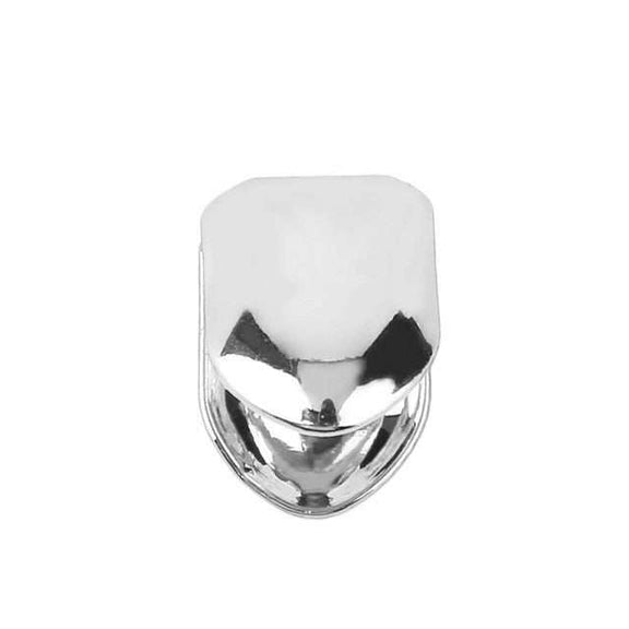 [Single Tooth] Standard Silver Tooth Grill – Rhino Grillz