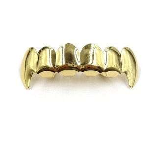 [Top] Gold Fangs Grillz – Rhino Grillz