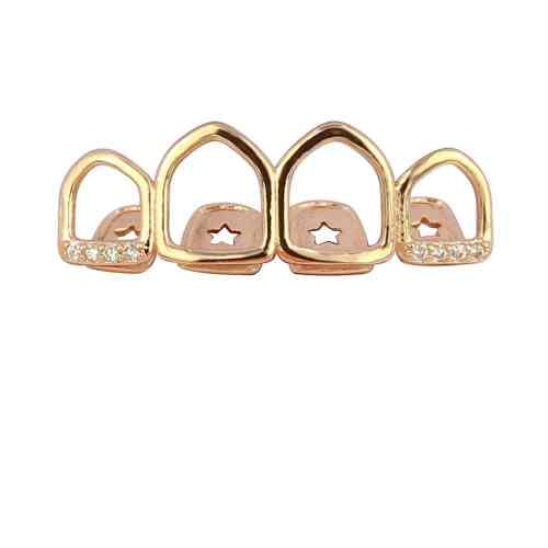 [Top] Rose Gold Window Grillz – Rhino Grillz