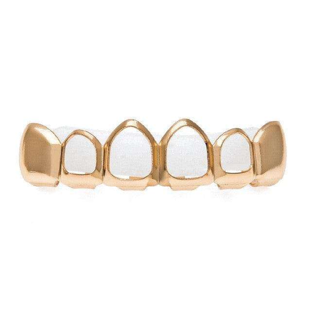 [Top] Rose Gold Open Face Grillz – Rhino Grillz