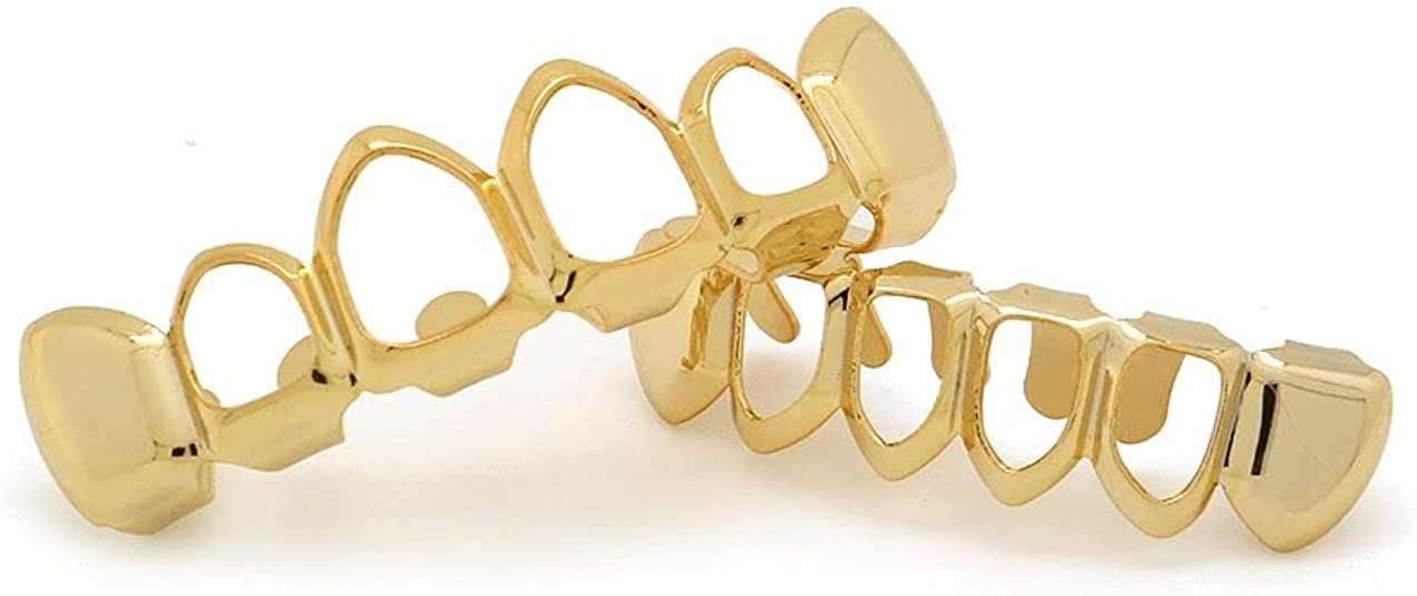 Gold Open Face Grillz Set – Rhino Grillz